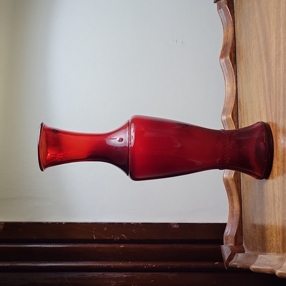 Unbranded | Accents | Vintage Ruby Red Vase | Poshmark